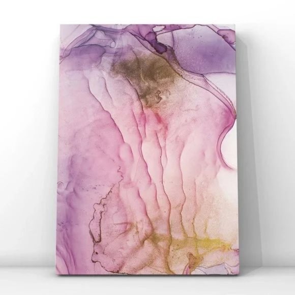 Triad Art & Design | Art | Abstract Alcohol Ink Pink Purple And Gold ...